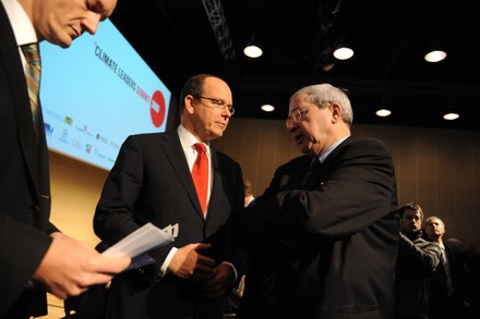 __COUNT__ Albert II of Monaco and Jean-Paul Huchon attend Climate ...