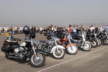 Bikers Ride Their Motorcycles Through Road Editorial Stock Photo ...