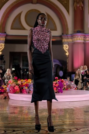 Model Wearing Outfit By Designer Mariam Editorial Stock Photo - Stock ...