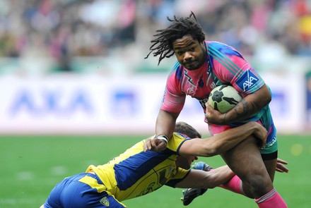 Stade Francais Mathieu Bastareaud During French Editorial Stock Photo ...