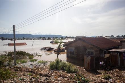 Houses Were Seen Submerged Under Flood Editorial Stock Photo - Stock ...