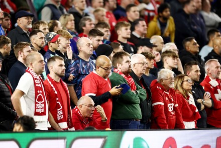 Nottingham Forest Fans Watch On Editorial Stock Photo - Stock Image ...