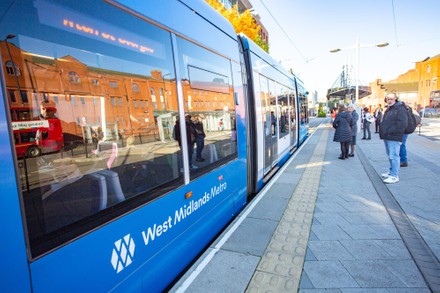 Tram Wolverhampton St Georges Metro Stop Editorial Stock Photo - Stock ...