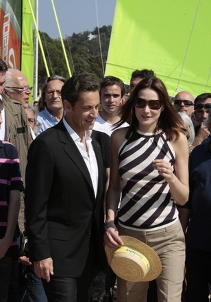 President Nicolas Sarkozy His Wife First Editorial Stock Photo - Stock ...