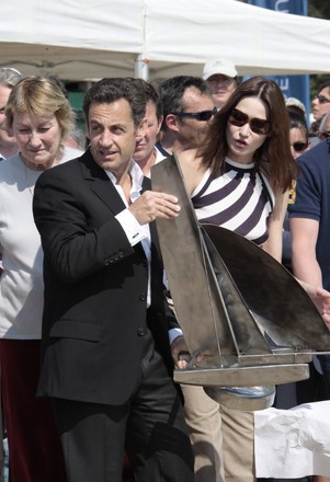 President Nicolas Sarkozy His Wife First Editorial Stock Photo - Stock ...