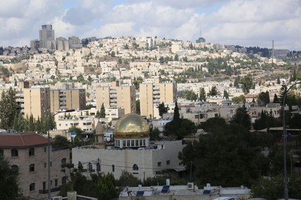 A general view of the golden dome built on top of the Abdul Rahman ...