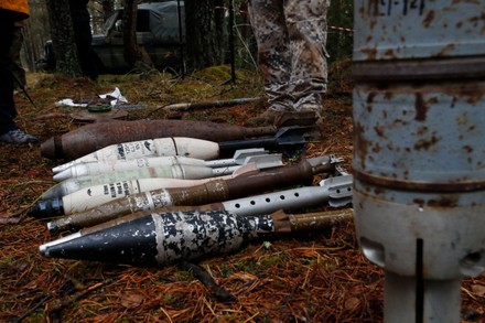 Undetonated Ammunition Displayed During Military Exercise Editorial ...