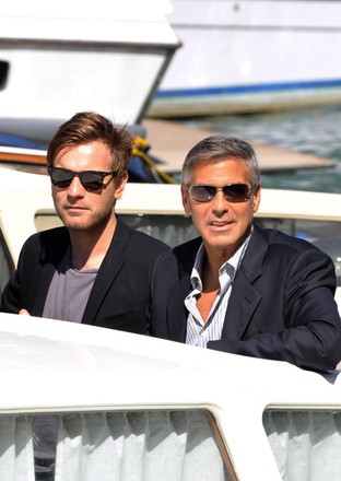 Ewan Mcgregor George Clooney Arrive Palazzo Editorial Stock Photo ...
