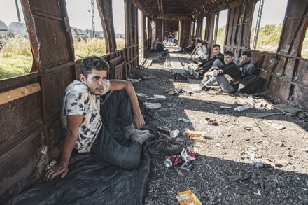 Male Asylum Seekers Seen Abandoned Old Editorial Stock Photo - Stock ...