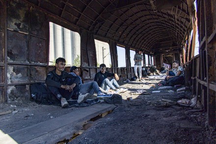 Male Asylum Seekers Seen Abandoned Old Editorial Stock Photo - Stock ...