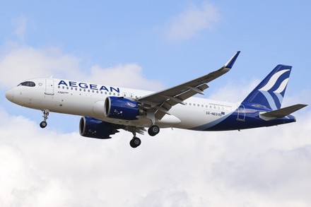 Aegean Airlines Airbus A320neo Aircraft Seen Editorial Stock Photo ...