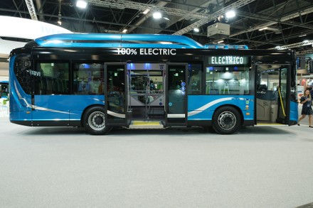 Autobus Exhibited International Bus Coach Fair Editorial Stock Photo ...