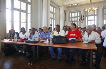French Martinique Prefet Ange Mancini Members Editorial Stock Photo ...