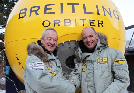Brian Jones Bertrand Piccard Pose Chateaudoex Editorial Stock Photo ...