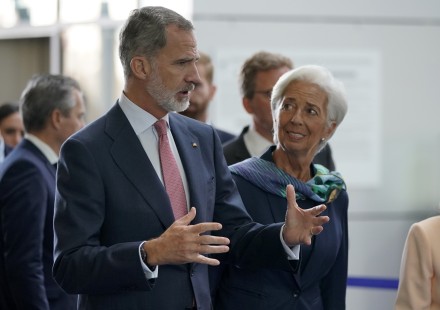 Spanish King Felipe VI visits European Central Bank, Frankfurt Am Main ...