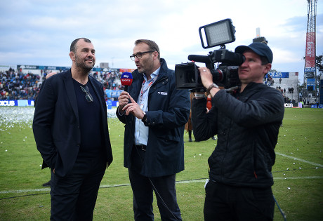 Michael Cheika Argentina Head Coach Interviewed Editorial Stock Photo ...
