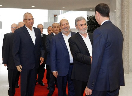 Syrias President Bashar Alassad Receives Hamas Editorial Stock Photo ...