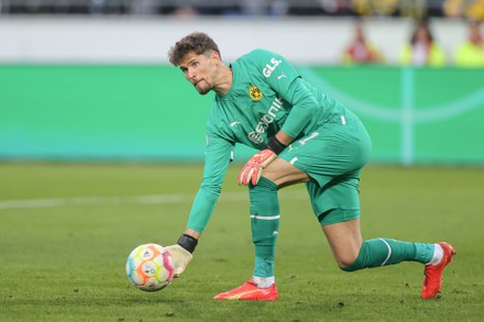 Dortmunds Goalkeeper Gregor Kobel Action During Editorial Stock Photo ...