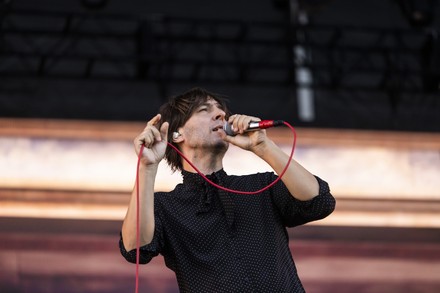 Thomas Mars Lead Singer Phoenix Performs Editorial Stock Photo - Stock ...