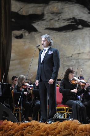 Italian Singer Andrea Bocelli Performs Concert Editorial Stock Photo ...