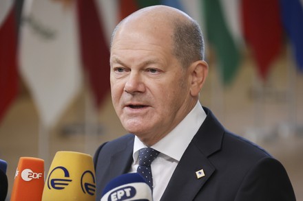 Olaf Scholz Federal Chancellor Germany Arriving Editorial Stock Photo ...