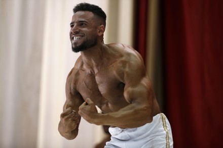 Yemeni Bodybuilder Flexes His Muscles He Editorial Stock Photo - Stock ...