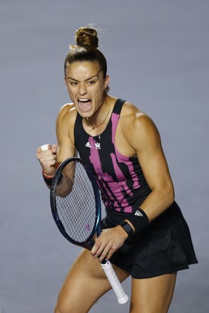 Greek Tennis Player Maria Sakkari Celebrates Editorial Stock Photo ...