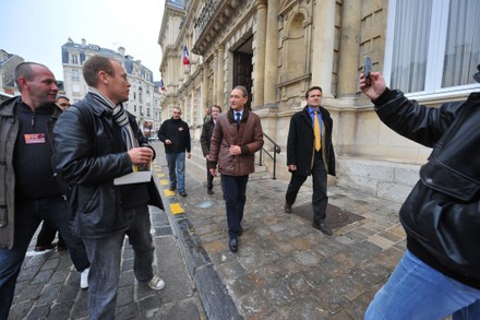 Claude Bartolone Arrives Reims City Hall Editorial Stock Photo - Stock ...