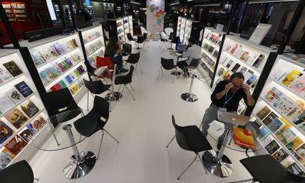 Books On Display Spanish Booth Frankfurt Editorial Stock Photo - Stock ...
