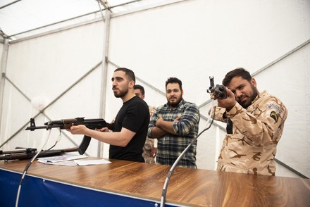 Irgc Soldier Practice Shooting Shooting Simulators Editorial Stock ...