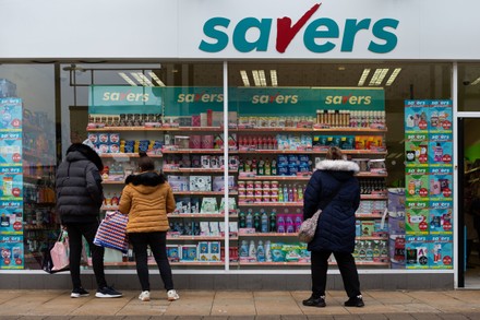 Shoppers Looks Window Discount Store Huddersfield Editorial Stock Photo ...