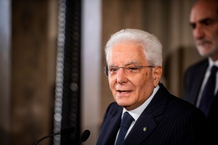 President Republic Sergio Mattarella Announces His Editorial Stock ...
