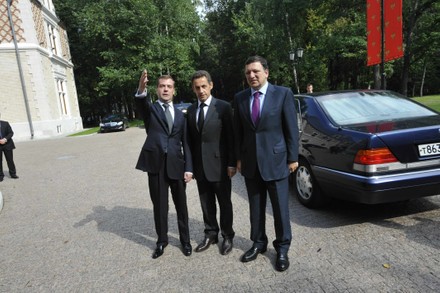 Russian President Dmitry Medvedev Received French Editorial Stock Photo ...
