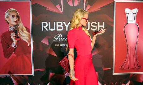 Paris Hilton Fragrance Ruby Rush Dubai Editorial Stock Photo - Stock ...