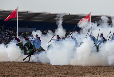 Horsemen Charge Fire Their Rifles Loaded Editorial Stock Photo - Stock ...
