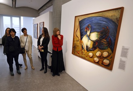 Attendees Observe Works By Colombian Artist Editorial Stock Photo ...