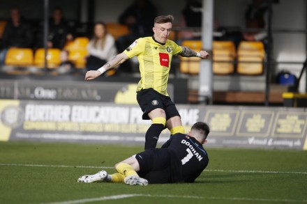 Harrogate Midfielder Sam Folarin 12 Warming Editorial Stock Photo ...