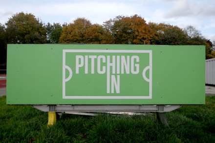Pitching Signage During Hornchurch Vs Horsham Editorial Stock Photo ...