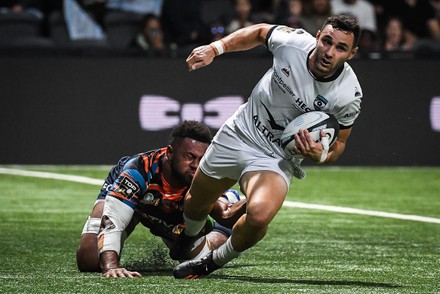 Gael Fickou Racing 92 Zach Mercer Editorial Stock Photo - Stock Image ...