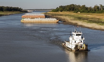 Aerial Photo Made Drone Shows Barges Editorial Stock Photo - Stock ...