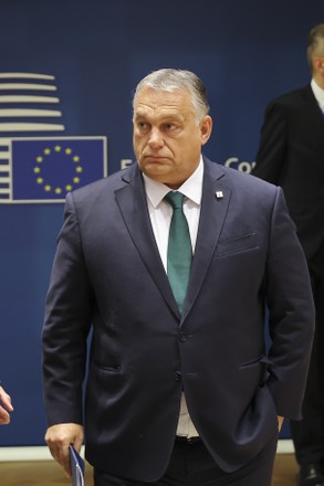 Prime Minister Hungary Viktor European Council Editorial Stock Photo ...