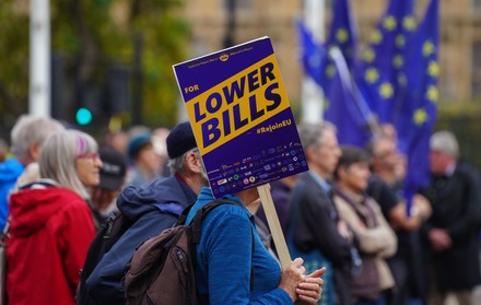 Demonstrators Take Part National Rejoin March Editorial Stock Photo ...