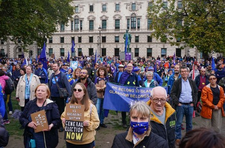 Demonstrators Take Part National Rejoin March Editorial Stock Photo ...