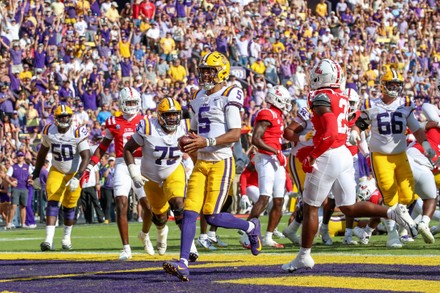 Lsu Quarterback Jayden Daniels 5 Smiles Editorial Stock Photo - Stock ...