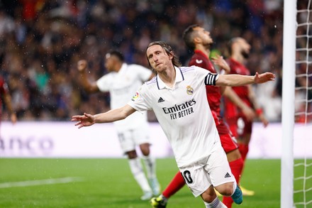Luka Modric Real Madrid Celebrates Goal Editorial Stock Photo - Stock ...