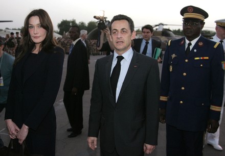 French President Nicolas Sarkozy His Wife Editorial Stock Photo - Stock ...