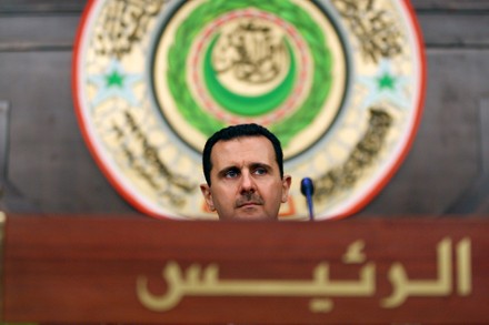 Syrian President Bashar Al Assad Seen Editorial Stock Photo - Stock ...