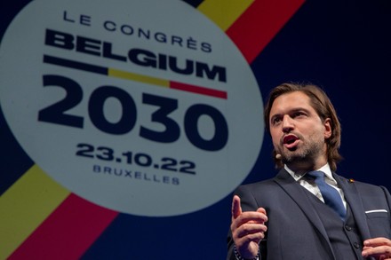 Mr Chairman Georgeslouis Bouchez Delivers Speech Editorial Stock Photo ...