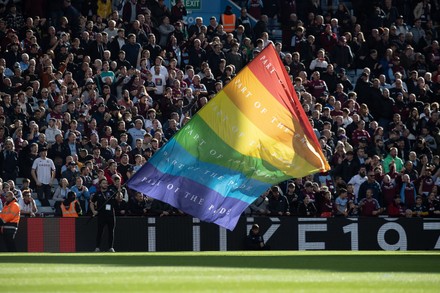 Gay Pride Flag During Premier League Editorial Stock Photo - Stock ...