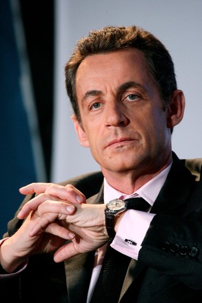 President Nicolas Sarkozy Visits Paris South Editorial Stock Photo ...